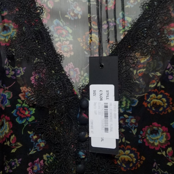 Anthropologie | Tops | Anthro For Love Sam Lacetrimmed Floral Blouse | Poshmark
